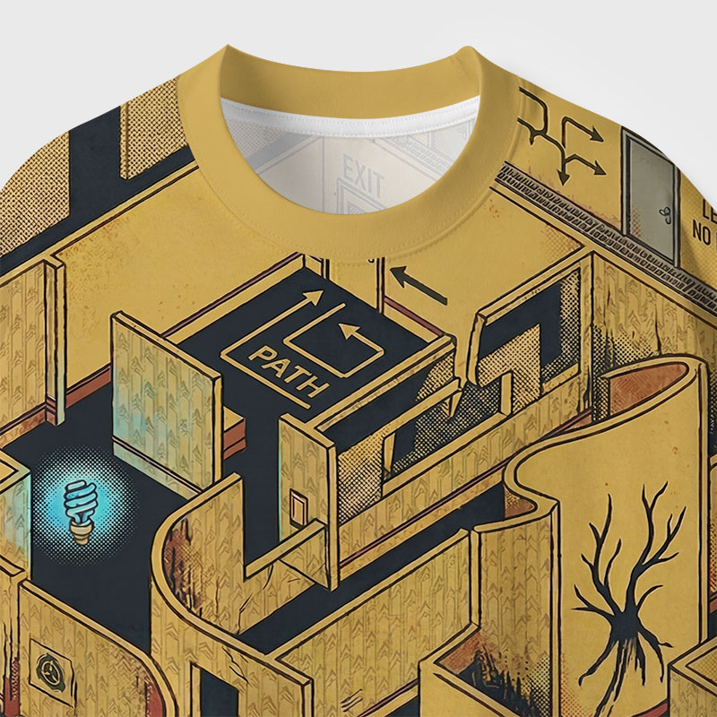 System Maze Geek Eco Oversized Graphic Tees – fashioninprint