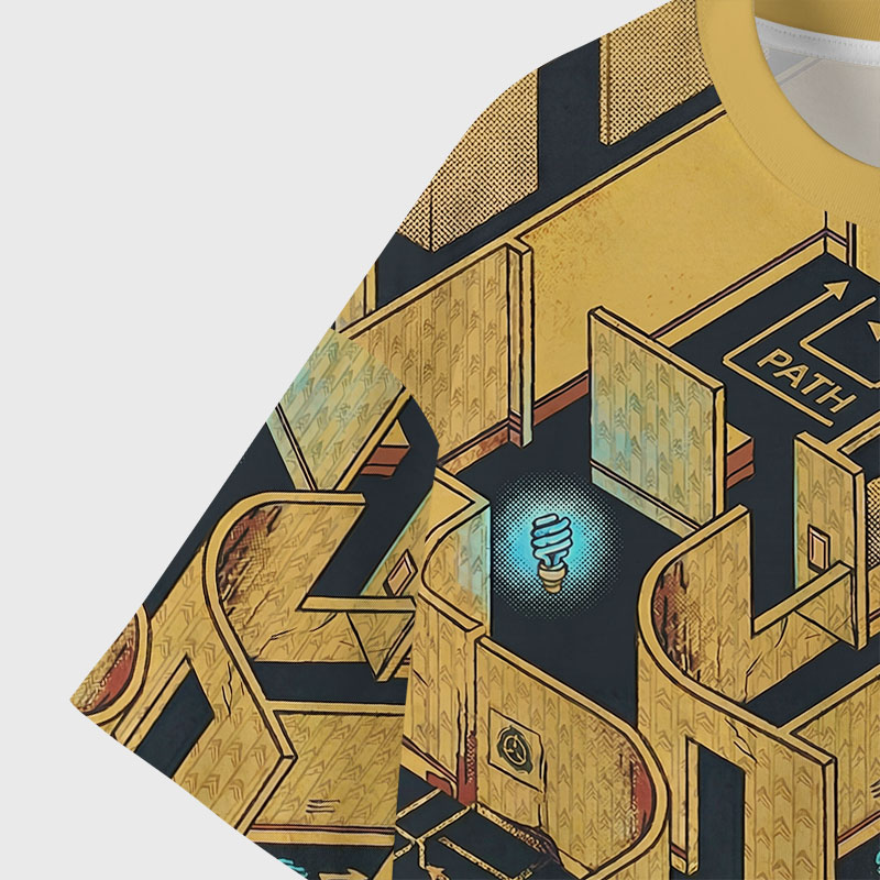 System Maze Geek Eco Oversized Graphic Tees – fashioninprint