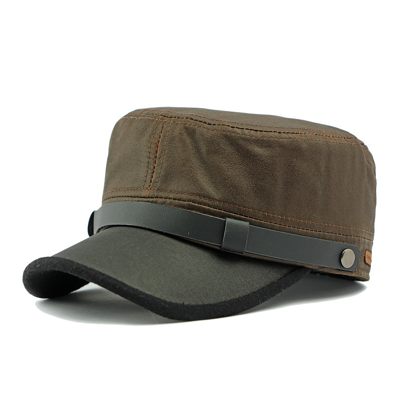 Men's Color Blocks Adjustable Flat Top Cap – fashioninprint