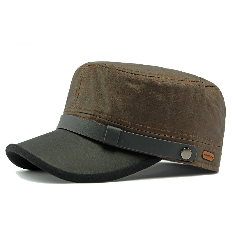 Men's Color Blocks Adjustable Flat Top Cap – fashioninprint