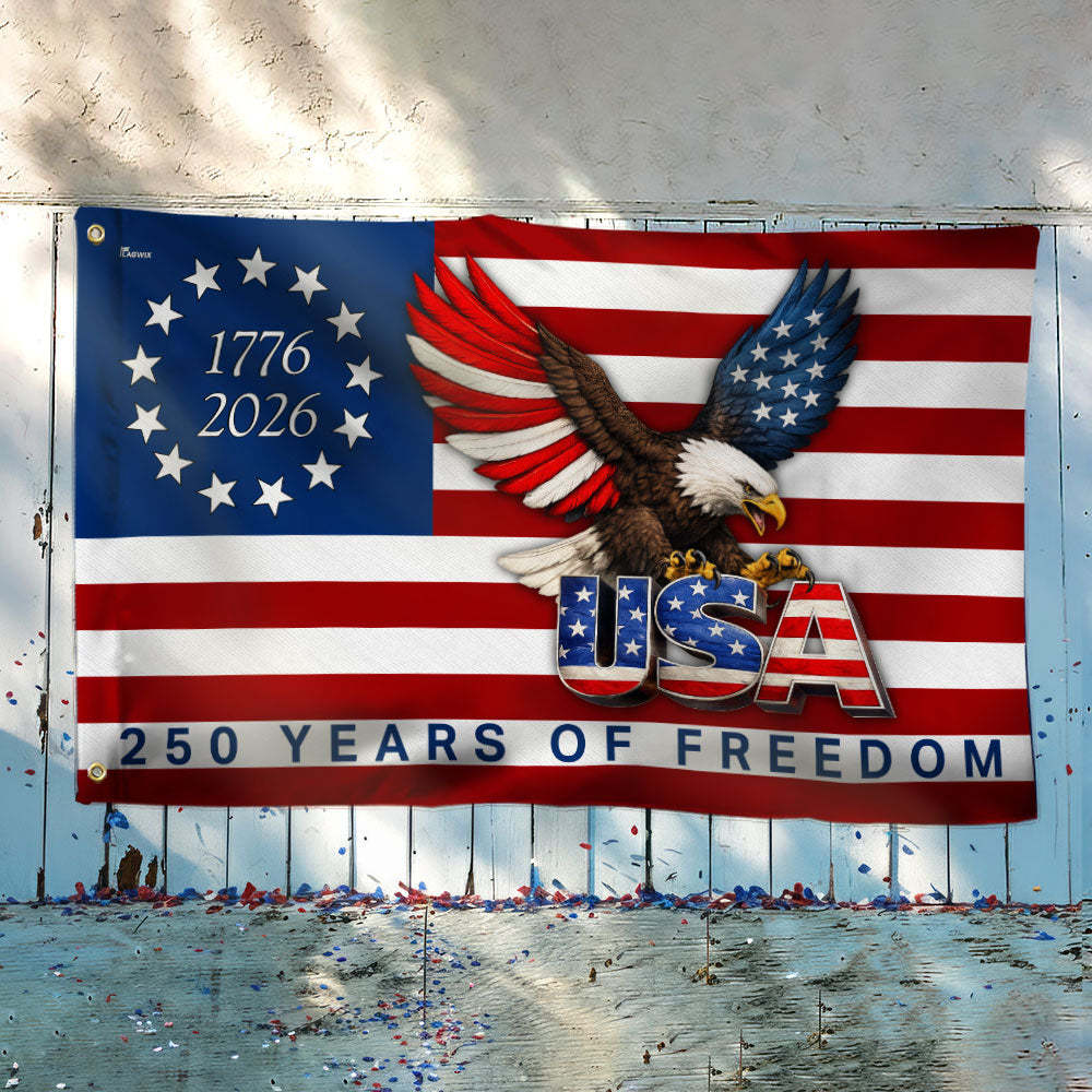 250 Years of Freedom American Patriot Flag, Betsy Ross 1776 2026 ...