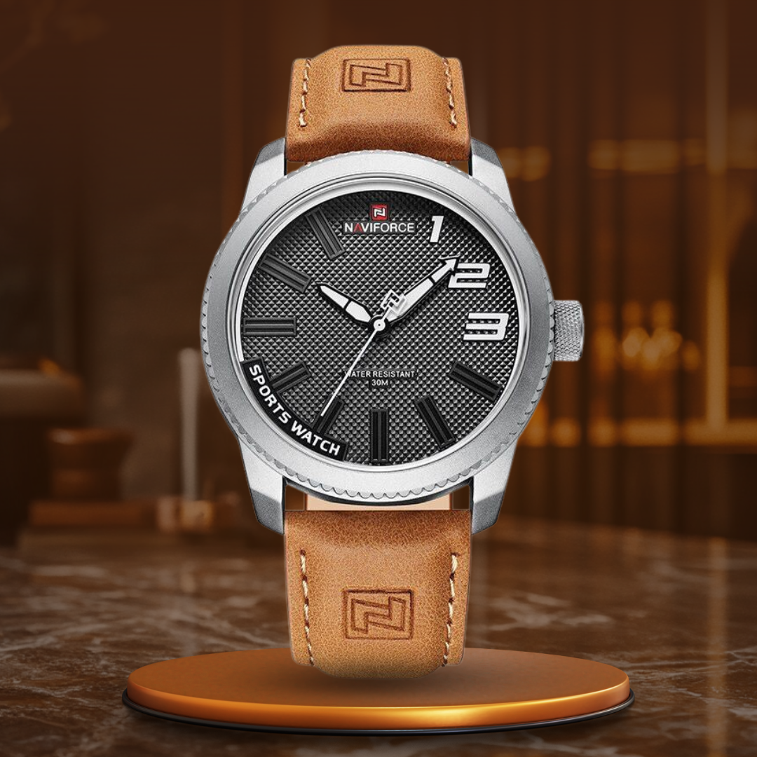 Military Sporty Shockproof Leather Watch – fashioninprint