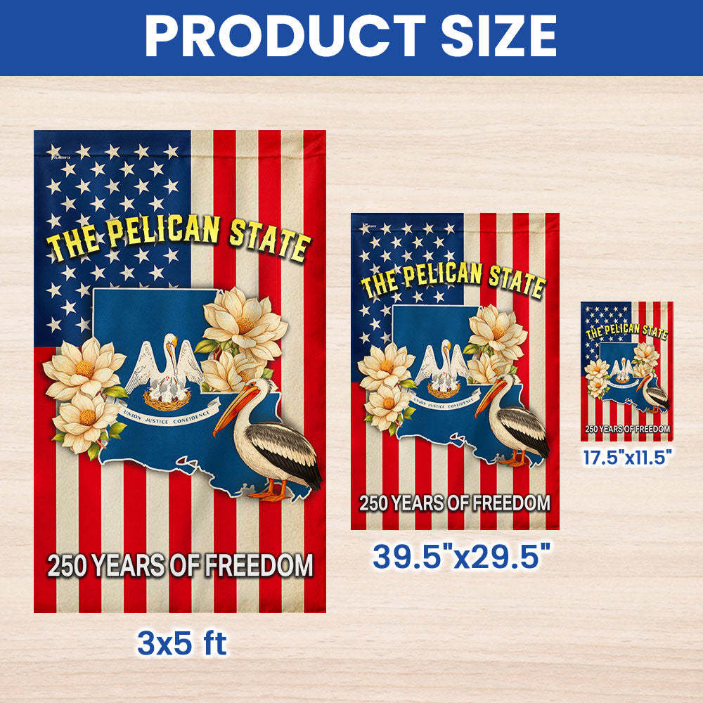 Louisiana Flag, 250 Years of Freedom The Pelican State US Flag ...